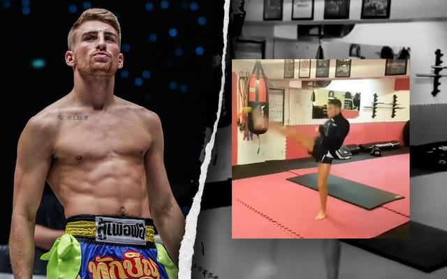 WATCH: Jonathan Haggerty showcases incredible coordination with his kicks