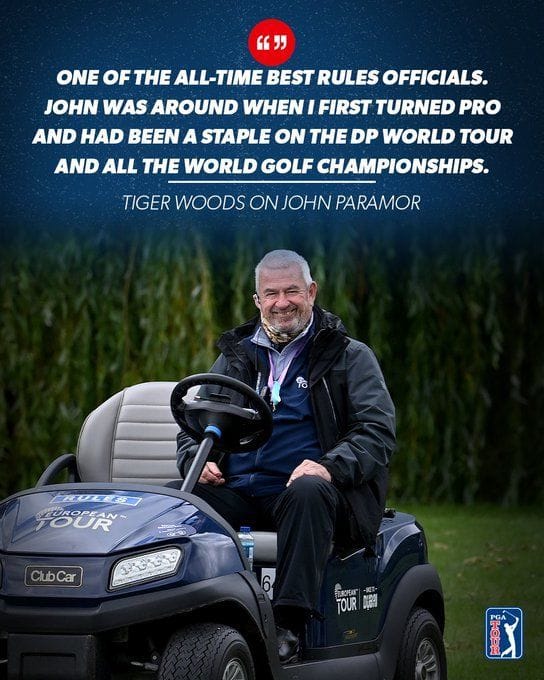 Legendary rules official John Paramor passes away, golf world pays tribute