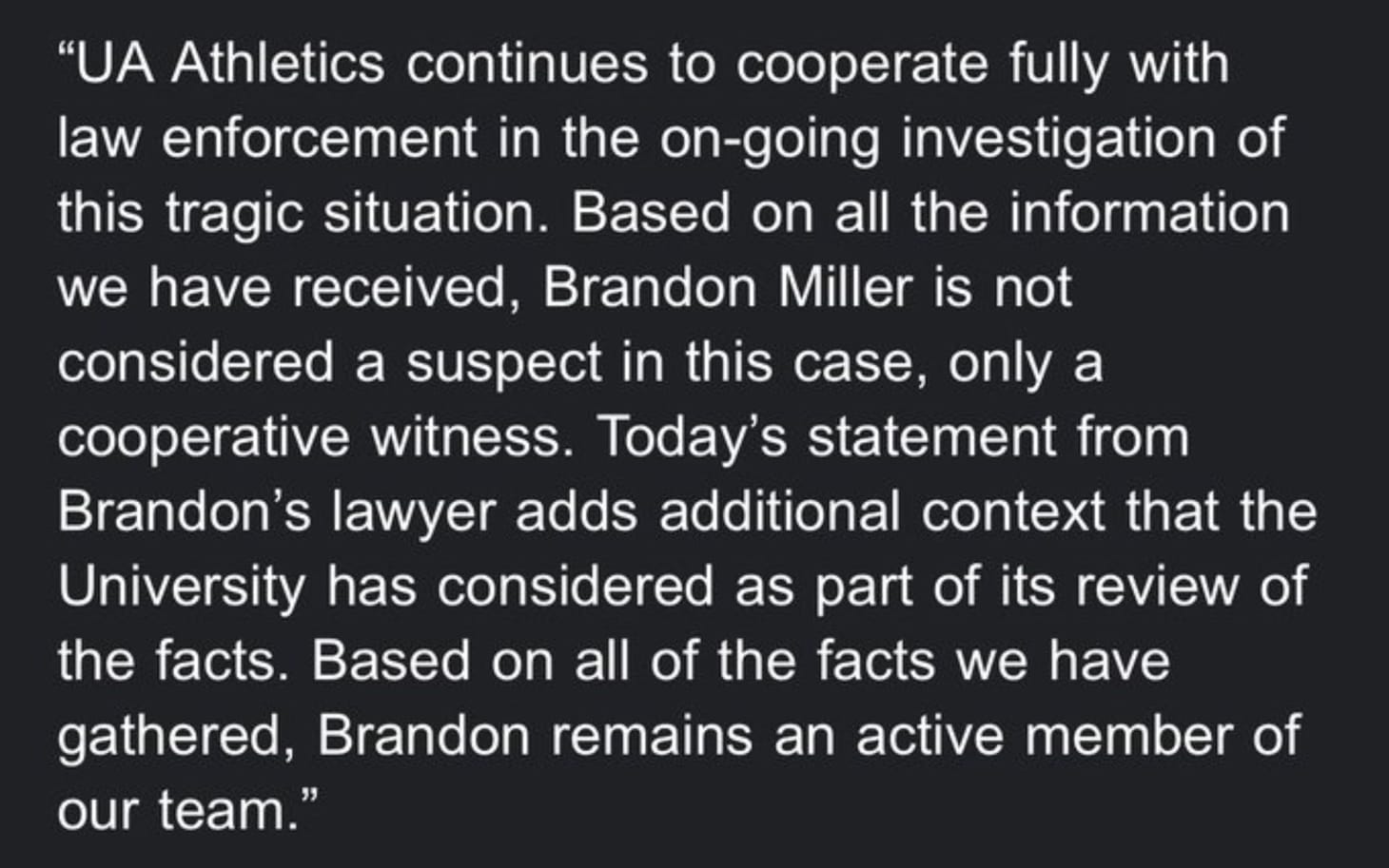 Read: Brandon Miller attorney statement in full reveals key details ...