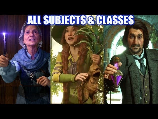 All classes, lessons, and subjects you can attend in Hogwarts Legacy