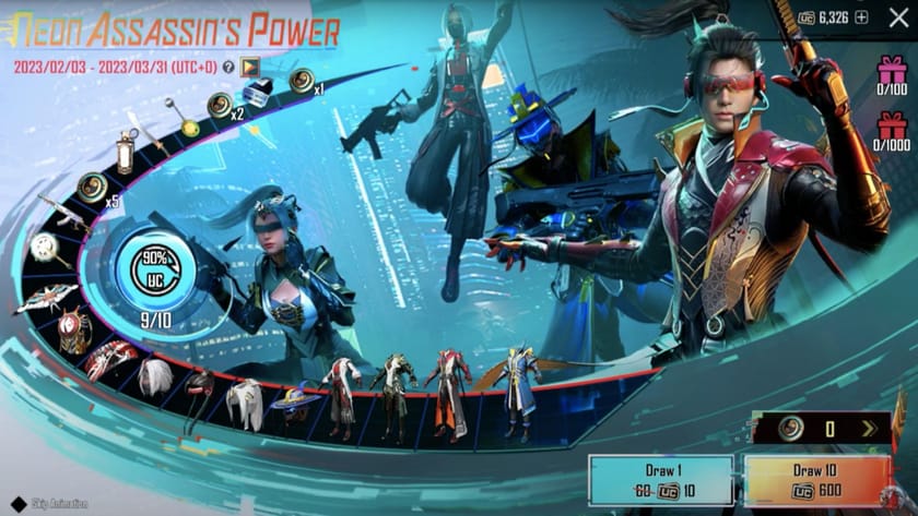 PUBG Mobile Neon Assassin's Power: New POWER4 series sets, event duration, and more