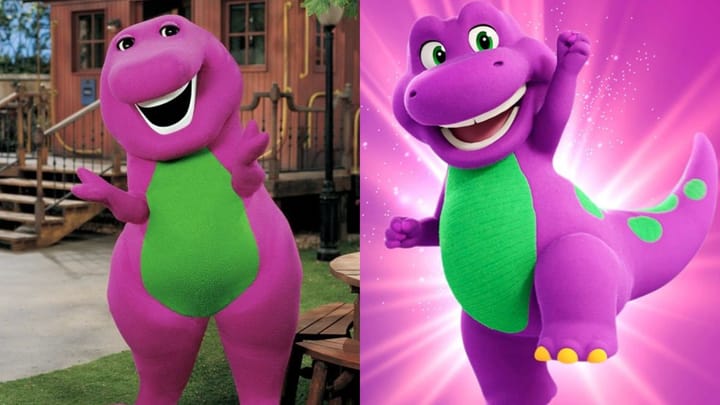 "Got the buccal fat removal": Barney new look reboot sparks online backlash