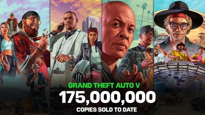 GTA 5 achieves new milestone by selling over 175 million copies worldwide