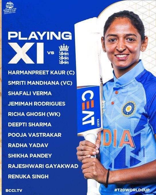 IND-W vs ENG-W, Women's T20 World Cup 2023 Toss Update: Today match ...