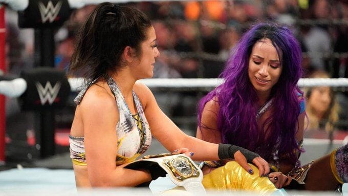 Bayley breaks character to look back at a major accomplishment in the ...