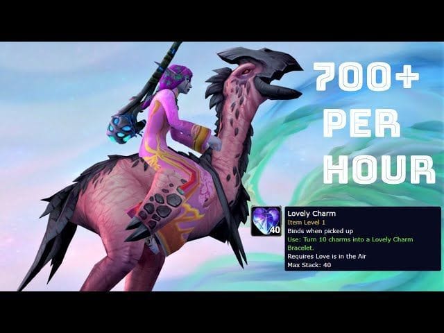 How to easily farm Lovely Charms to unlock Swift Lovebird in World of ...