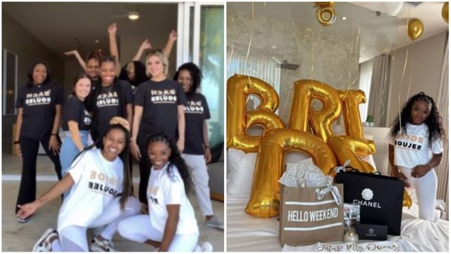 “We’re ready for you” – Simone Biles and friends start her bachelorette ...