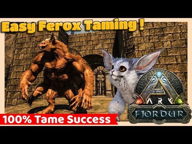 How to tame a Ferox in ARK Fjordur