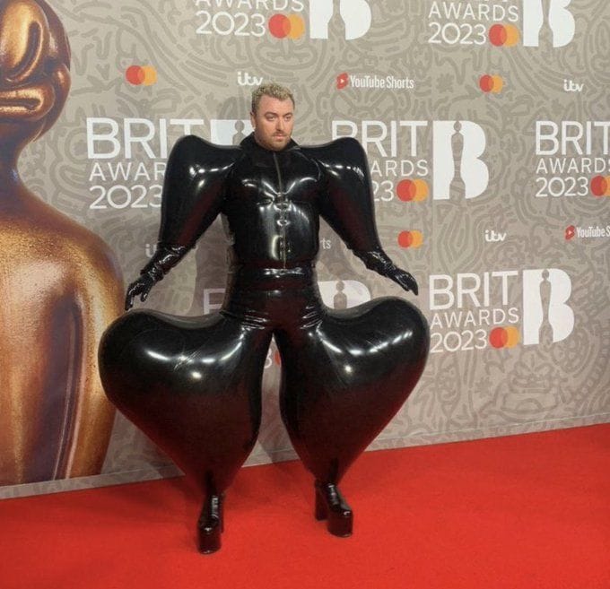 “Made me laugh so hard”: Sam Smith BRIT Awards outfit sparks memefest ...