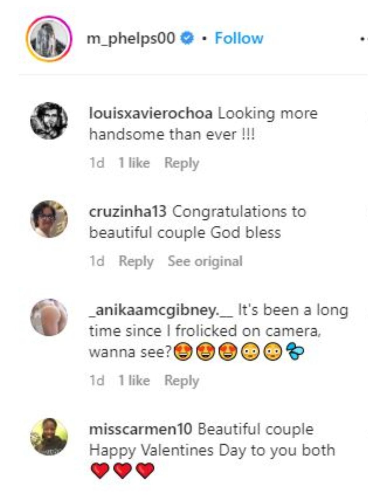 “Forever valentine!!” – Michael Phelps leaves fans in awe with his ...