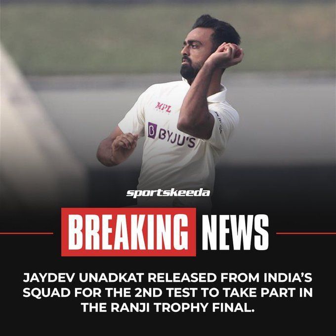 3 reasons why Jaydev Unadkat being released from India's Test squad is ...