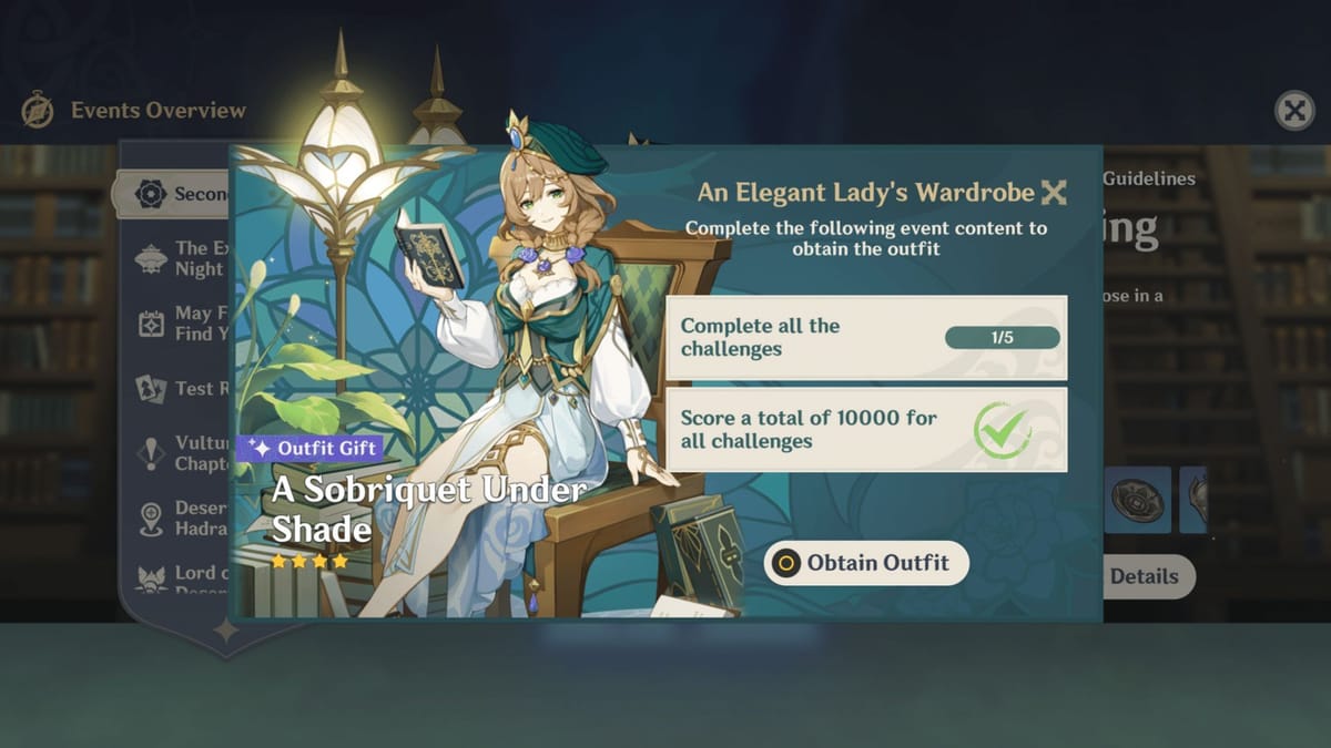 How to unlock free Lisa skin in Genshin Impact Second Blooming event