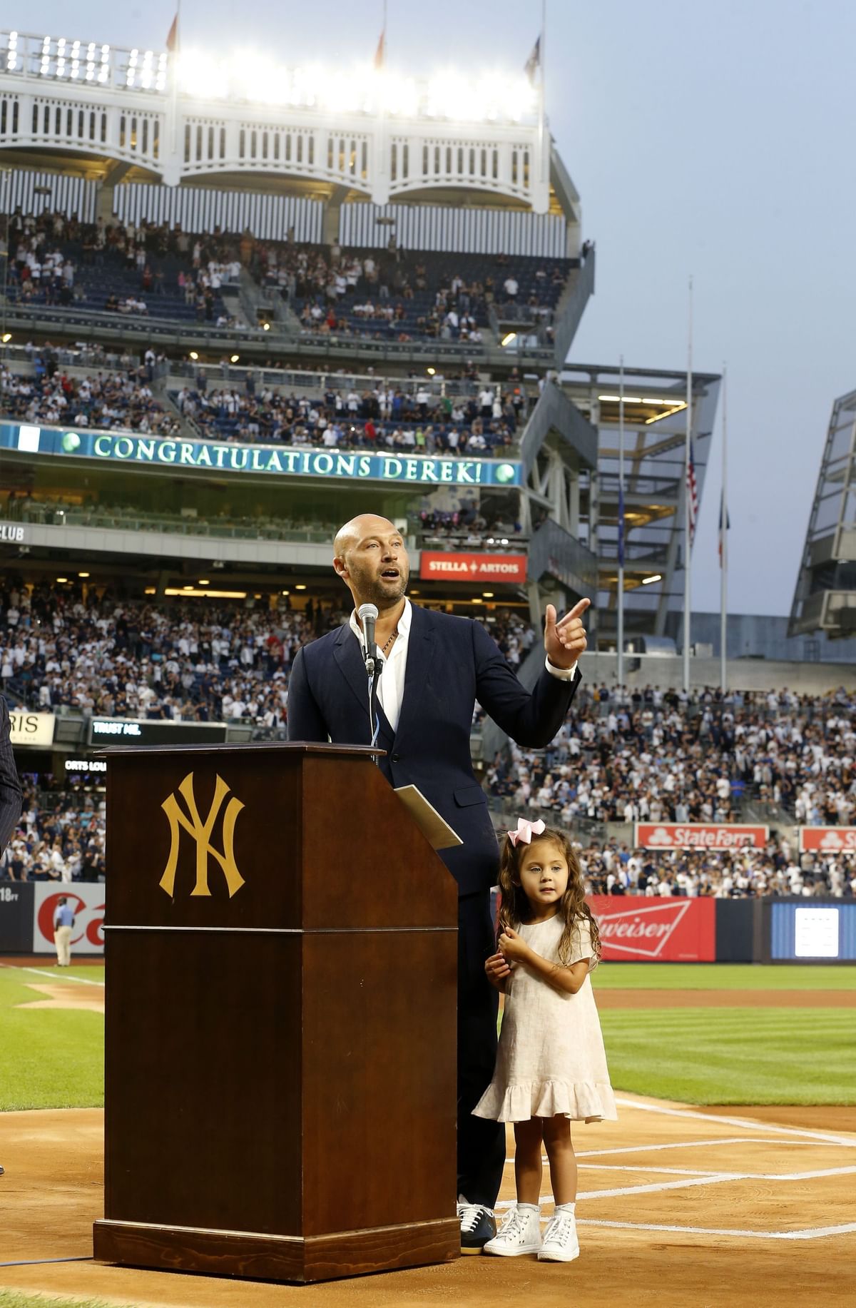 Derek Jeter was once surprised by his then-fiancée Hannah Davis with a ...