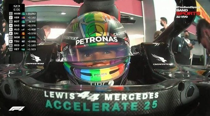 Lewis Hamilton must obtain permission for his rainbow helmet in F1 ...