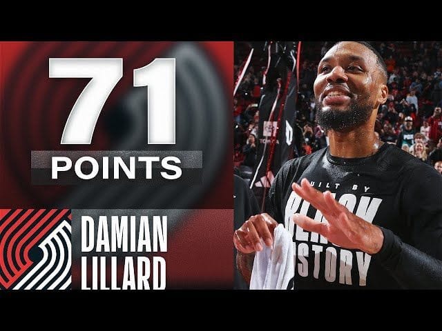 Dame Time! Fans wheezing as Damian Lillard explodes for 70-pointer vs ...