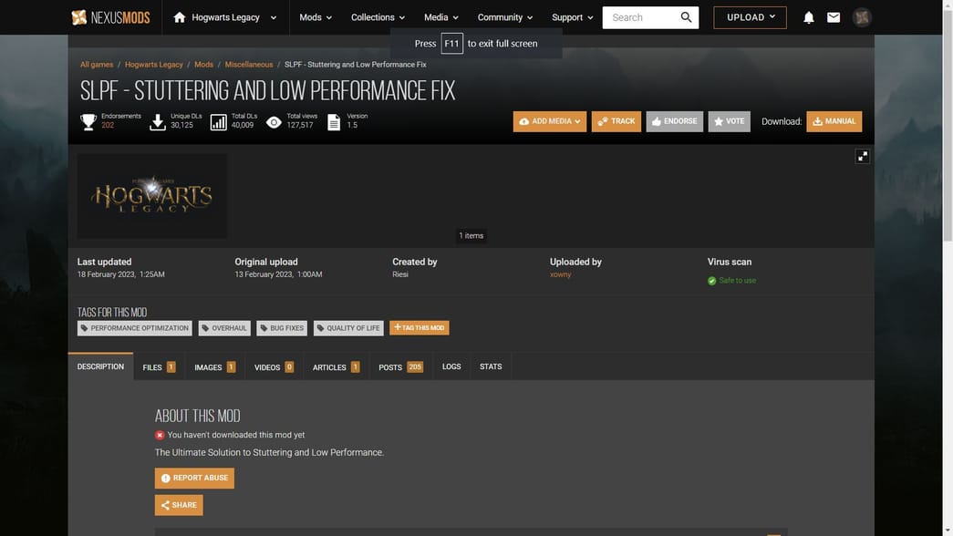 5 best Hogwarts Legacy performance mods to fix FPS drops, stuttering ...