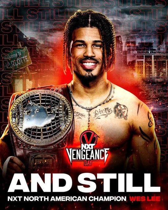 Wes Lee retains the NXT North American Championship at Vengeance Day