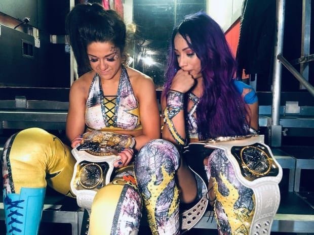 Bayley breaks character to look back at a major accomplishment in the ...