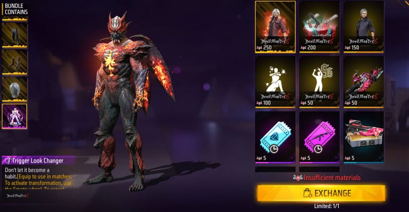 Free Fire MAX DMC Ring: Get Hunter Dante bundle, emote, arrival ...