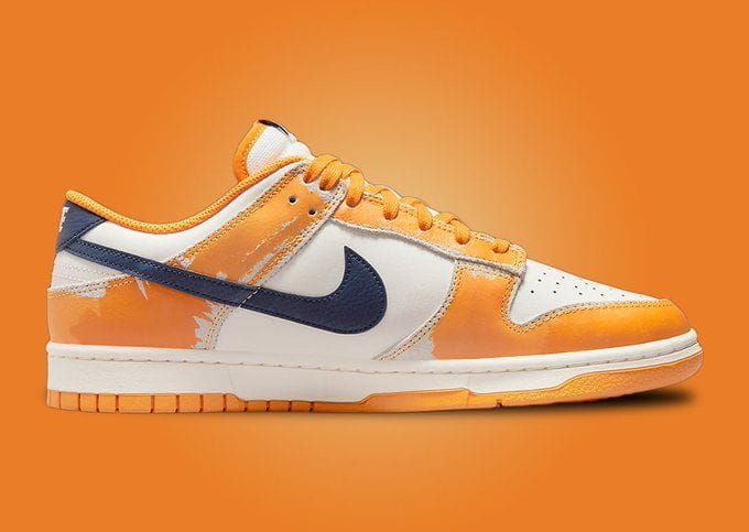 Nike Dunk Low Wear and Tear: Nike Dunk Low Faded Paint "Laser Orange ...