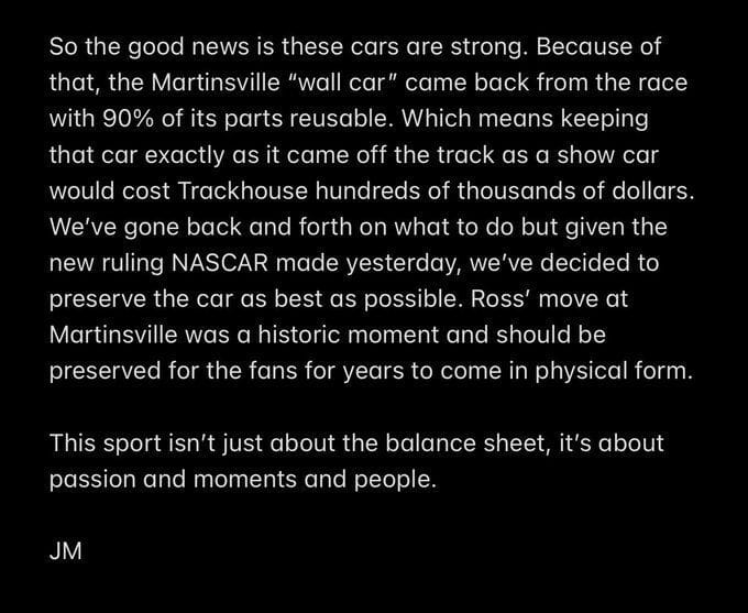 Ross Chastain's car from controversial 'Hail Melon' move finds new life ...