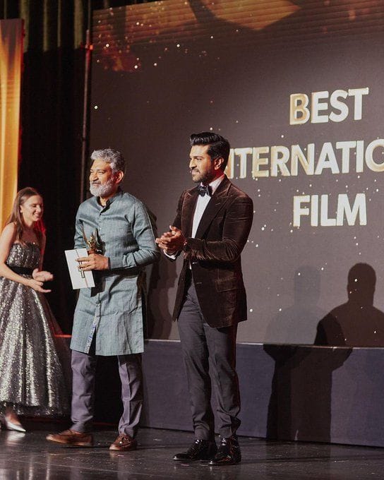 How many awards did Indian movie RRR win at HCA Film Awards 2023?