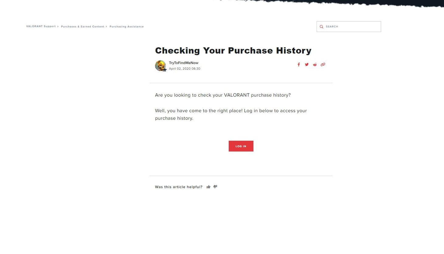 How to check purchase history (total money spent) in Valorant Episode 6