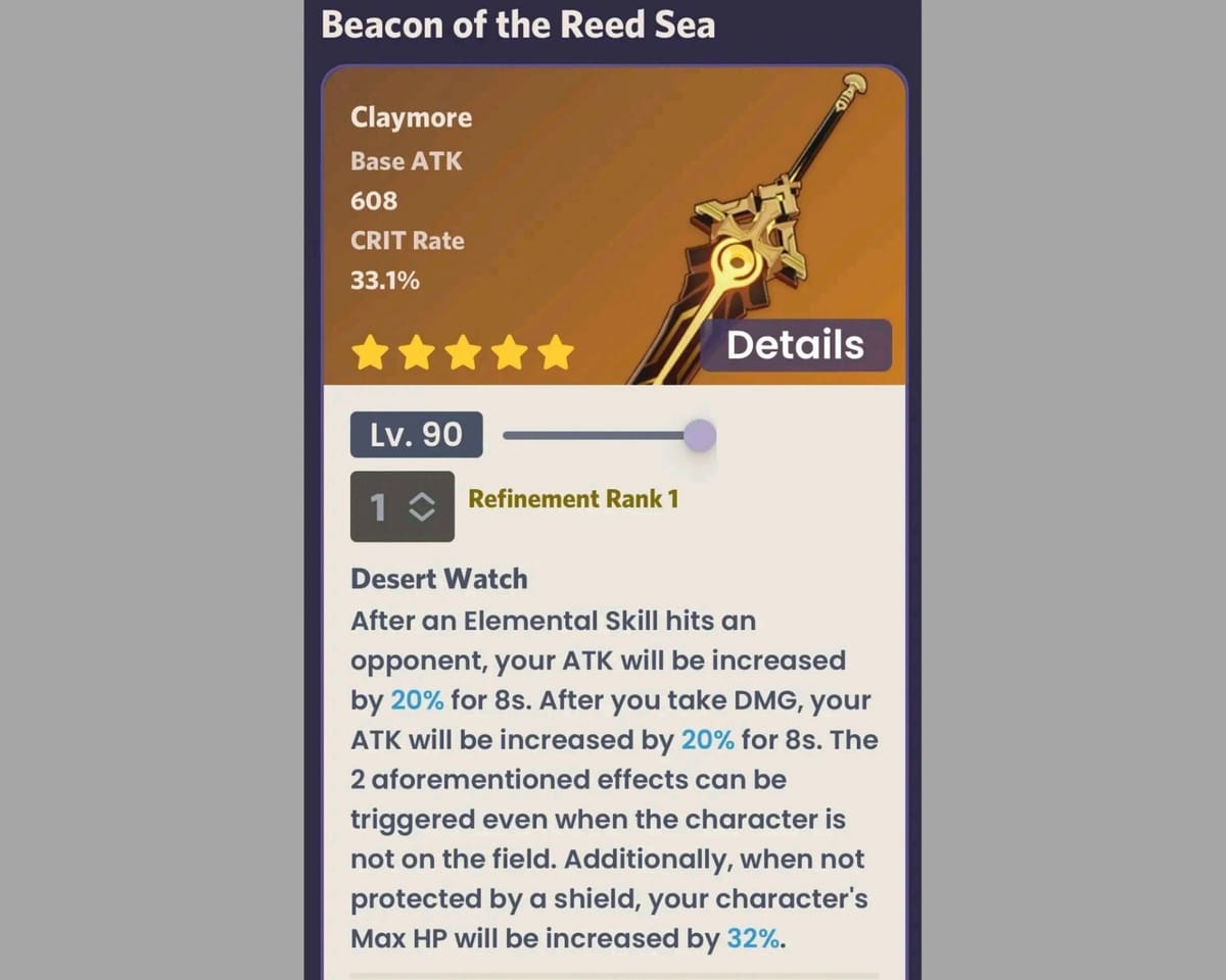 Genshin Impact: Beacon of the Reed Sea stats, ascension materials, best characters, and more