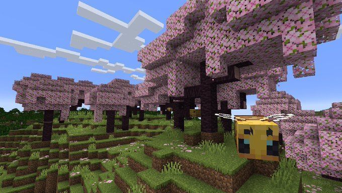 Cherry tree and wood announced for Minecraft 1.20