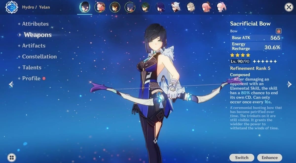 Genshin Impact: How to build Yelan - Artifact combos and 3-star & 4 ...