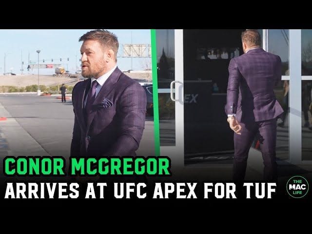 'The Notorious' has landed in Vegas: Conor McGregor arrives at UFC Apex ...