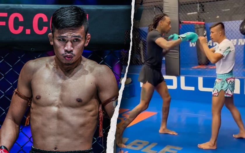 WATCH: Actual footage of Whiz Khalifa hitting pads with Superlek Kiatmoo9