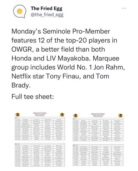Why is the Seminole Pro-Member field stacked with stars? Everything you ...