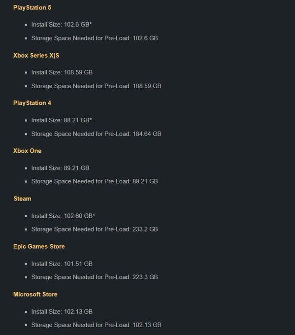 Destiny 2 Lightfall update maintenance and pre-installation size ...