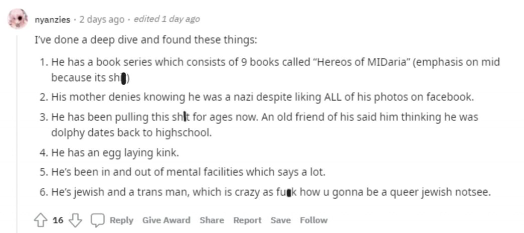 "How is he this horrific and gross?": Felix Cipher egg playlist claim ...