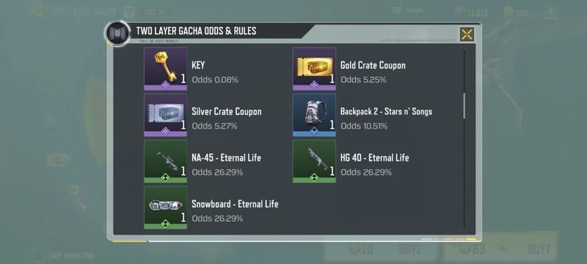 Call of Duty Mobile (COD Mobile) Dragonfire Draw: Main rewards, total ...