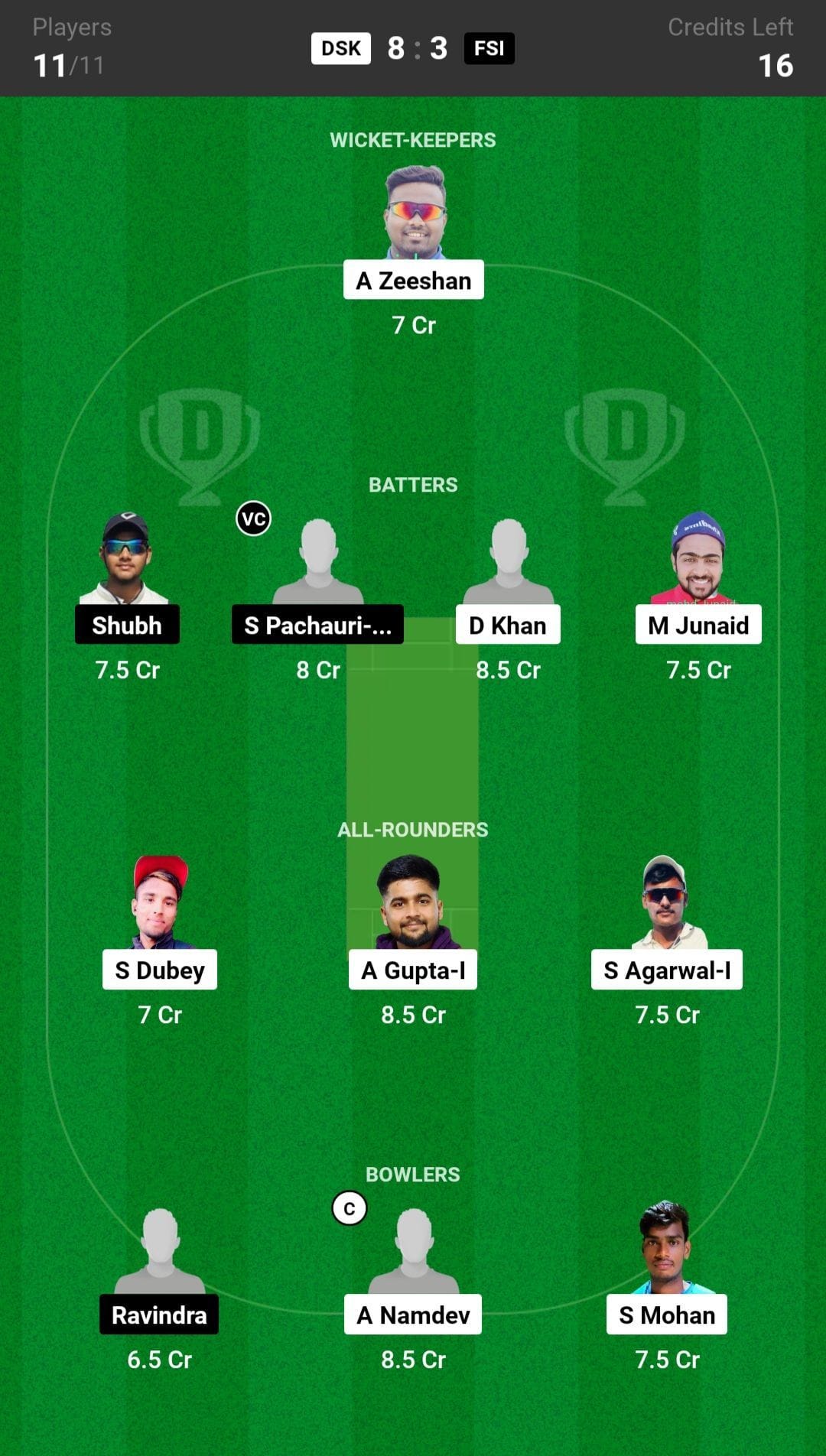 DSK vs FSI Dream11 Prediction: Fantasy Cricket Tips, Today's Playing ...