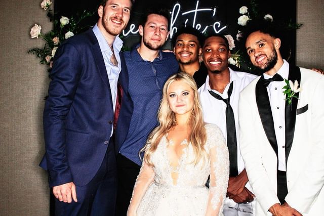 Who is Derrick White's wife Hannah Schneider and when did they get married