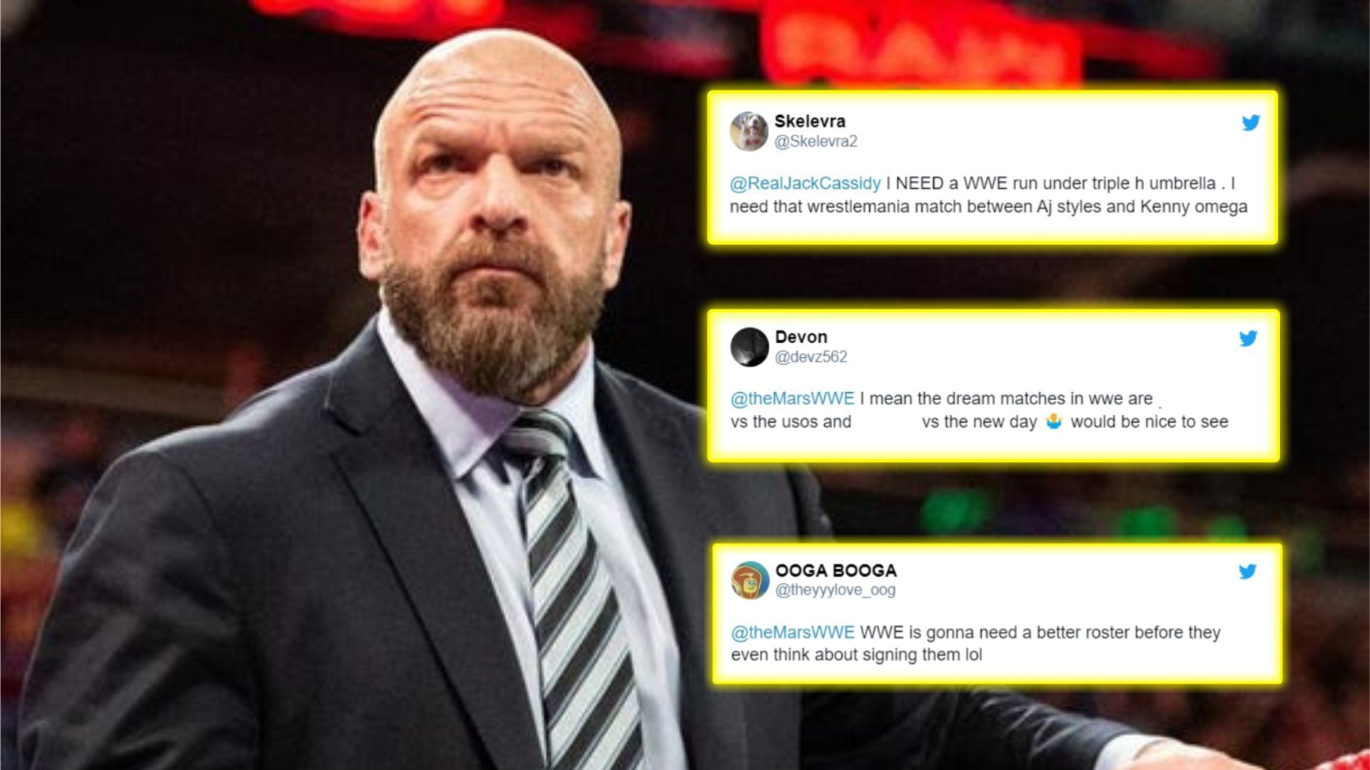"I NEED a WWE run under Triple H umbrella " - Twitter reacts to the ...
