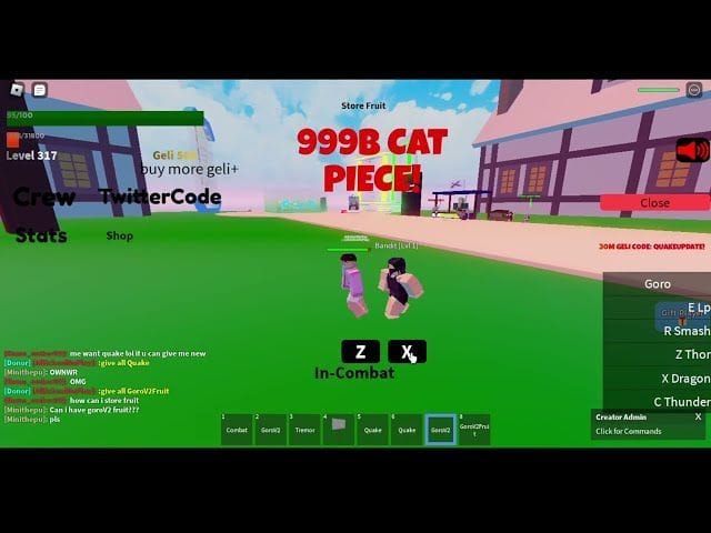 Roblox Cat Piece codes in February 2023: Free Geli and Goro