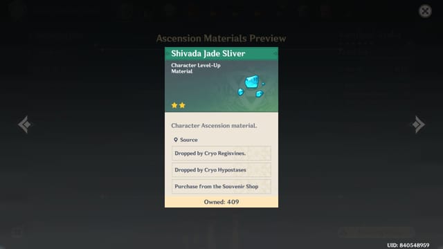Genshin Impact Shenhe materials: Ascension and talent resources list