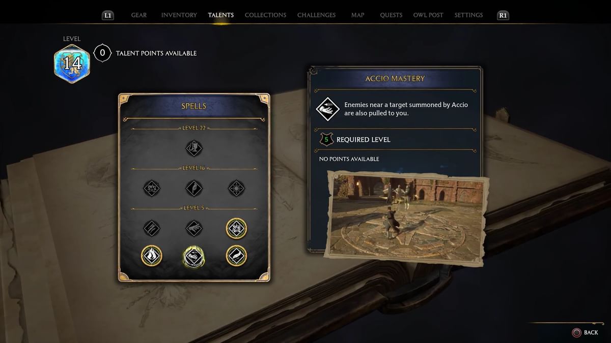 How to unlock summoning spell Accio in Hogwarts Legacy and master it