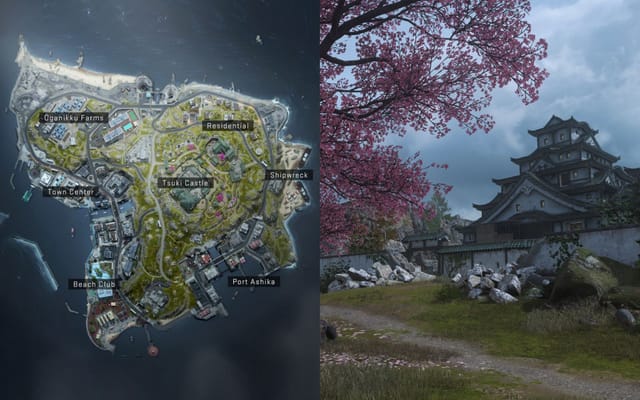 Castle from World at War will be a part of Ashika Island's POI in Warzone 2