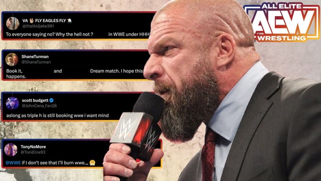 "If I don’t see that I’ll burn WWE" - Twitter reacts to top AEW star ...