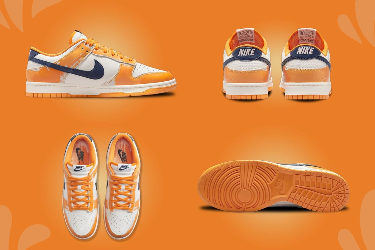 Nike Dunk Low Wear and Tear: Nike Dunk Low Faded Paint "Laser Orange ...