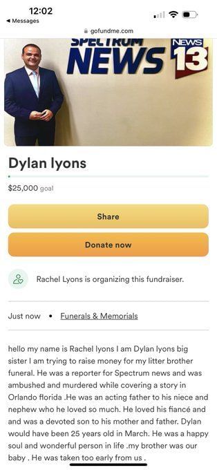Dylan Lyons GoFundMe raises more than $1000 as Spectrum News 13 ...