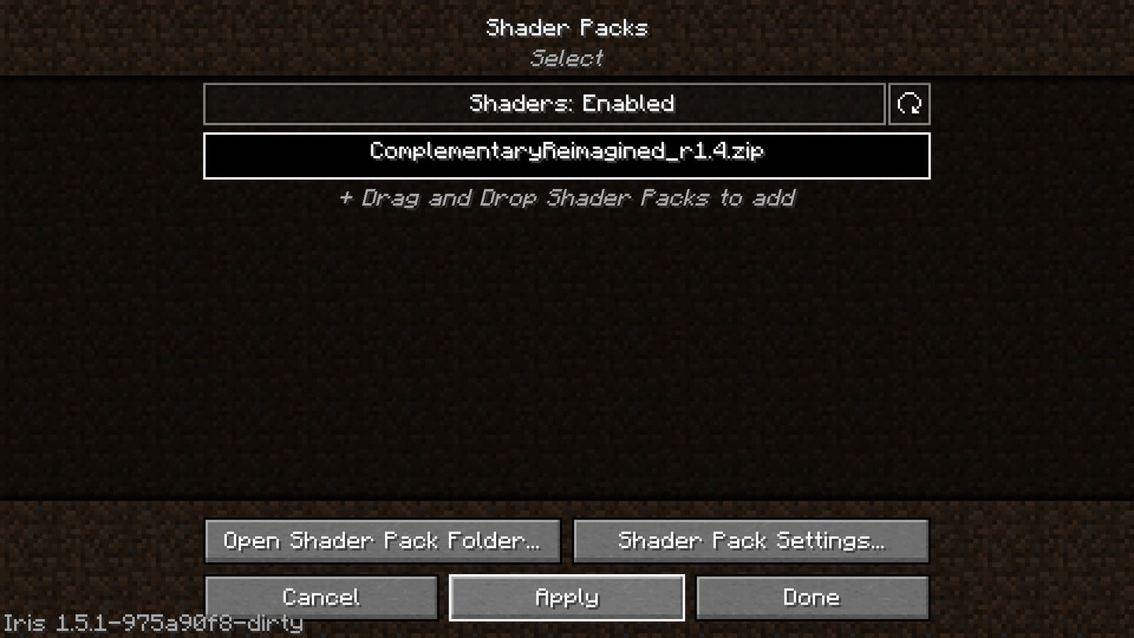 How to use shaders in Minecraft 1.20 snapshots