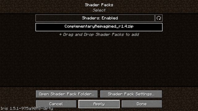 How to use shaders in Minecraft 1.20 snapshots