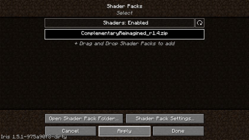 How to use shaders in Minecraft 1.20 snapshots