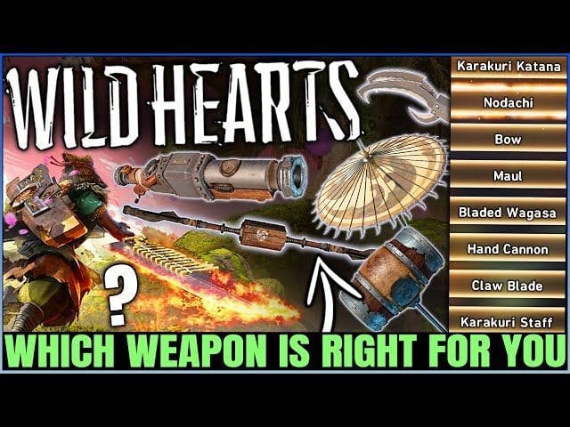 All available weapon types in Wild Hearts